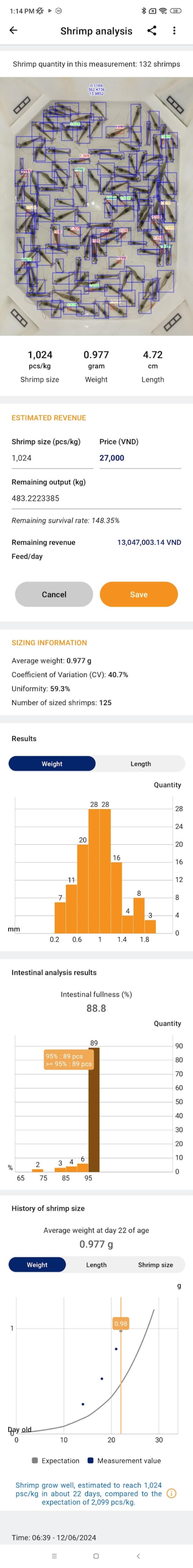 TOMOTA S3 - A Solution for Monitoring Shrimp Growth